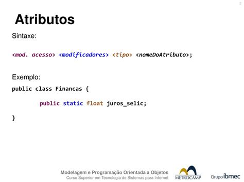 Ppt Atributos Encapsulamento E Interface Em Java Powerpoint