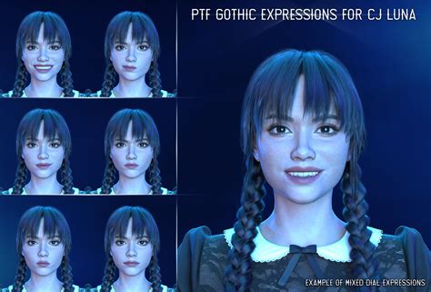 Ptf Gothic Expressions For Cj Luna Daz 3d