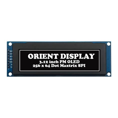 312 Arduino Oled 256x64 Monochrome White 140 Nits 4 Wire Spi