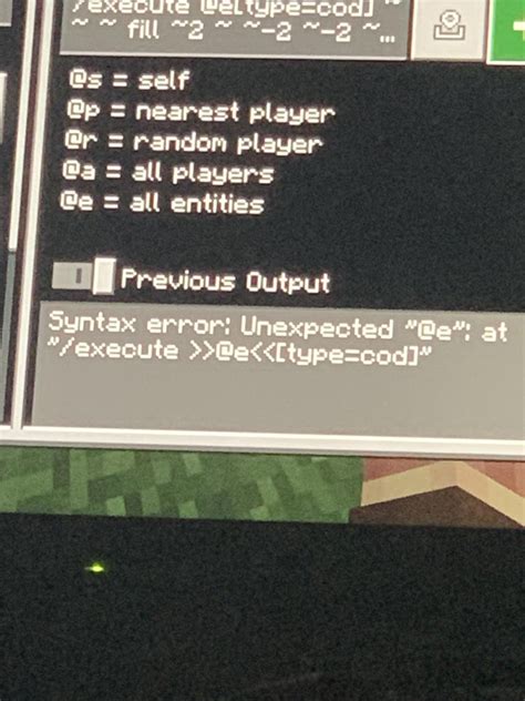 syntax error when using command blocks r minecraftcommands