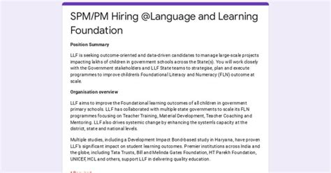 Dhir Jhingran On Linkedin Spm Pm Hiring Language And Learning Foundation 16 Comments