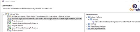 Oomph Does Not Work With 202203 As Target Issue 1960 Eclipse Xtext