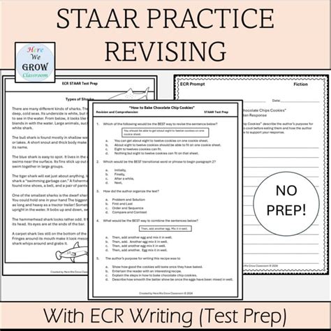 Staar Practice Revising Test Prep By Here We Grow Classroom Tpt