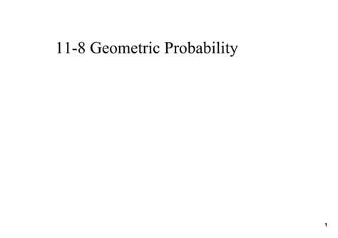 11 8 Geometric Probability Pdf