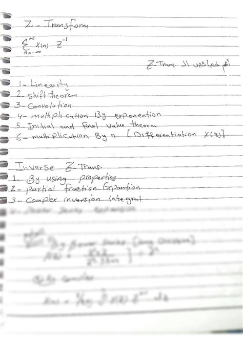 Solution Z Transform And Inverse Z Transform Examples Homework Explain