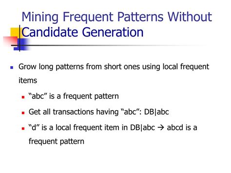 Ppt Chapter 5 Mining Association Rules With Fp Tree Powerpoint