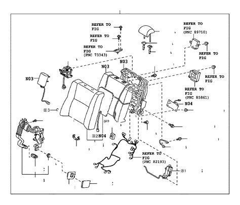Lexus Ls 460 Back Assembly Rear Seat Right For 7148050v90c4