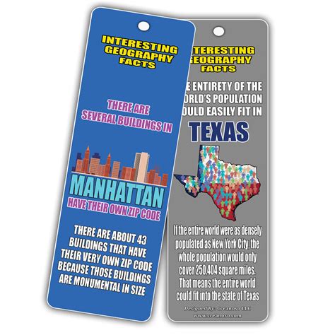 Creanoso Earth And Geographical Facts Bookmarks ÃƒÂ¢Ã¢â€šÂ¬Ã¢â‚¬Å“ Ear