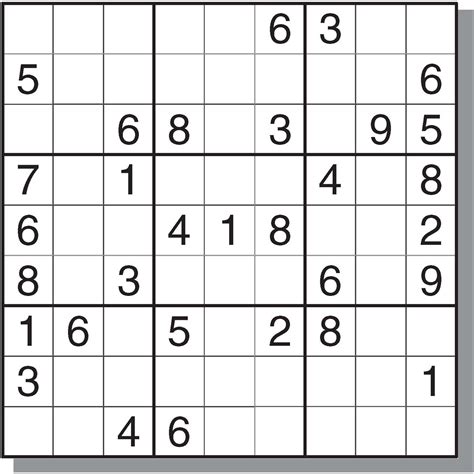 Printable Sudoku Puzzle With Answer Key Printable Crossword Puzzles Sudoku Printables