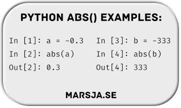 How To Get Absolute Value In Python With Abs And Pandas Absolute Value Python Abs