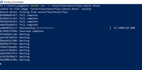 Python How To Pull TesorFlow Into Docker Windows Container Stack Overflow