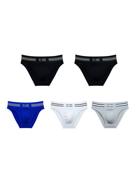 5 Pack Allmix Mens Seamless Bulge Pouch Briefs Mr Saker