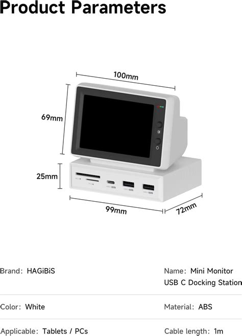 Hagibis Inch IPS USB Mini Screen With USB C Hub Nepal Ubuy