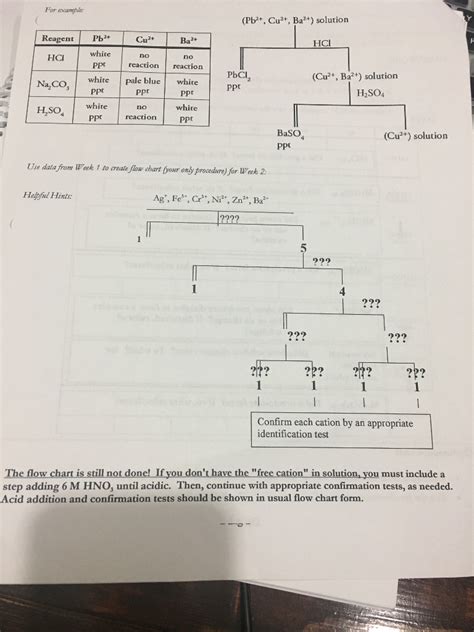 Try 2 3 L Name Flowchart For Six Cation Analysis