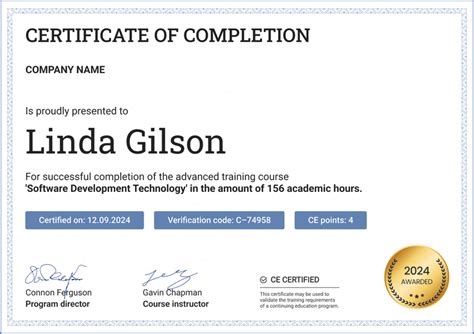 Continuing Education Ce Certificate Templates Free To Edit Certifier