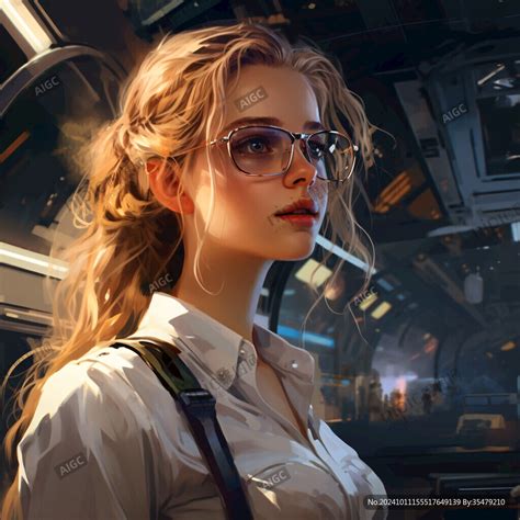 Ai创作图厚涂插画 写实人物插画 厚涂少女 原创厚涂 Cg绘画作品 厚涂手绘 Cg插画 日韩厚涂 高精女孩原画稿 数字肖像插画 科幻题材插画