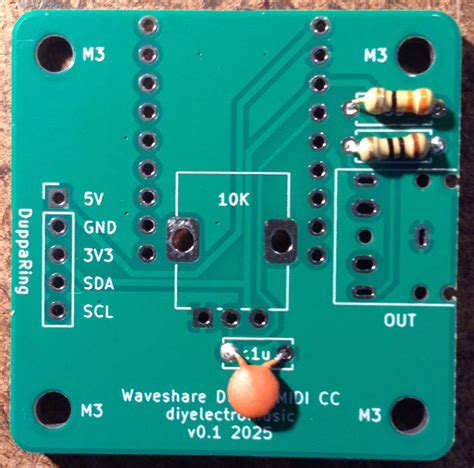 duppa i2c midi controller pcb build guide simple diy electronic music projects