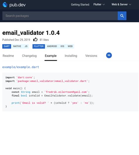 Flutter Validator Rudipoint