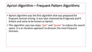 Association Rules Apriori Algorithm PPTX Computing Technology Computing