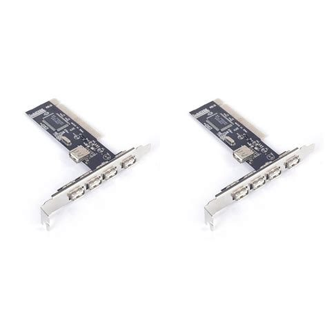 2x Usb 20 4 Port 480mbps High Speed Via Hub Pci Controller Card