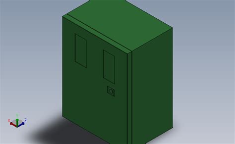 Sxs系列控制柜300x400x210solidworks 2018模型图纸免费下载 懒石网