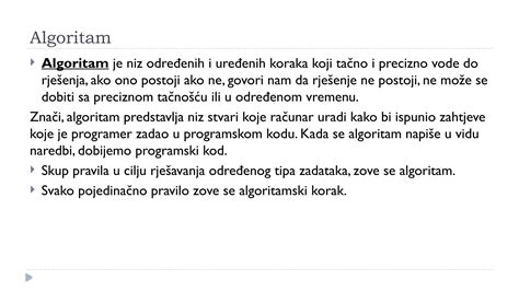 Algoritam I Dijagram Toka Osnovne Algoritamske Strukture Pptx