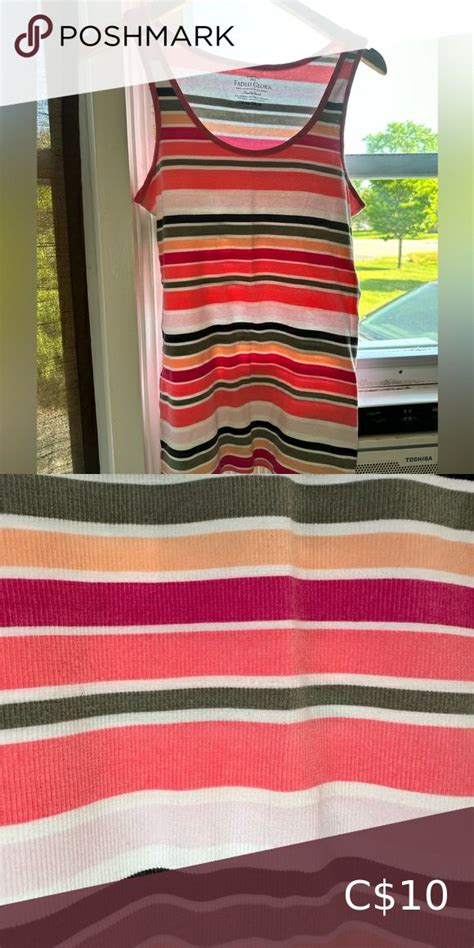 Super Cute Stripped Rubbed Tank Super Cute Shopping Tank