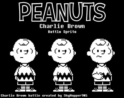 Charlie Brown [undertale Battle Sprite] By Skyhopper905 On Deviantart