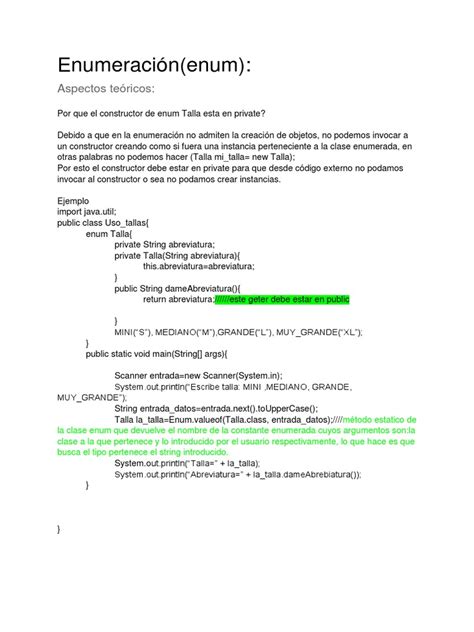 Enumeración Enum Pdf Asociación De Futbol Ingeniería De Software