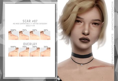 Scar 03 Sims 4 Cc Skin Sims Sims 4