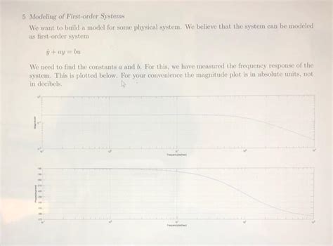 Solved Modeling Of First Order Systems We Want To Build A Chegg