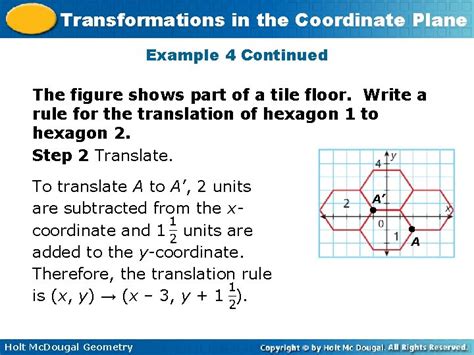 Transformations Coordinate Plane Transformations In In The Coordinate