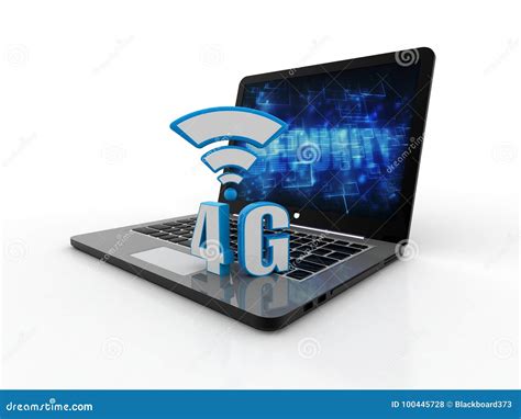 Mobile Telecommunication Cellular High Speed Data Connection Business Concept Blue Metallic 4g