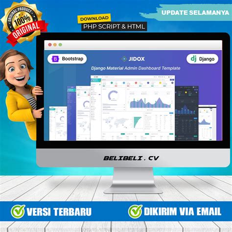 Jual Bootstrap 5 Jidox Django Admin Dashboard Template Shopee Indonesia