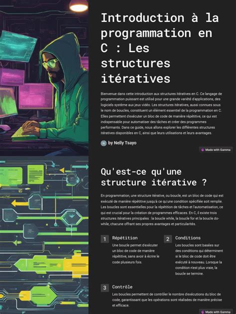 Introduction A La Programmation En C Les Structures Iteratives Pdf