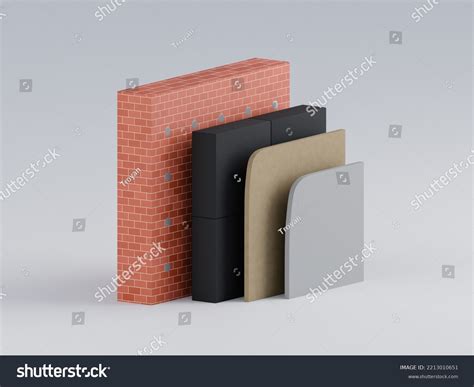 3d Render House Wall Insulation Energy Stock Illustration 2213010651