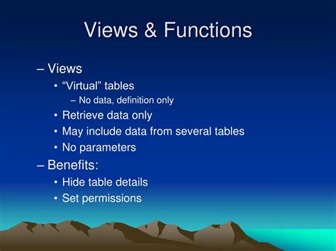 Ppt Stored Procedures And User Defined Functions Macdonald Ch 23