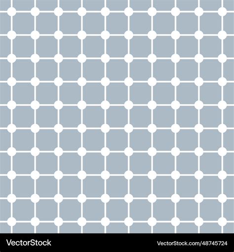 Grid Wall Ceramic Tiled Seamless Pattern Mesh Vector Image