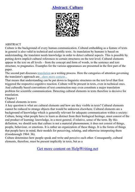 Extended Essay Abstract Example Pdf