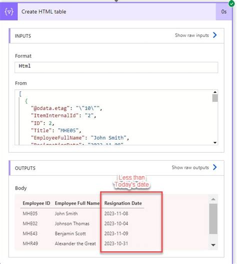 Power Automate Get Items Filter Query Date