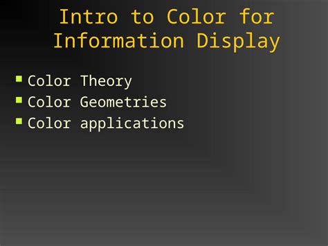 ppt visual thinking colin ware lectures 2013 5 color theory and color