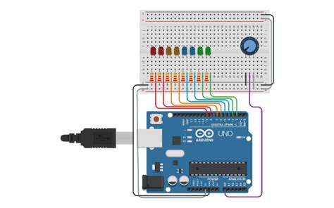 Circuit Design Potentiometer Tinkercad