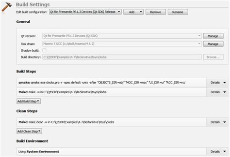 Qt Creator Connecting MeeGo Harmattan Devices