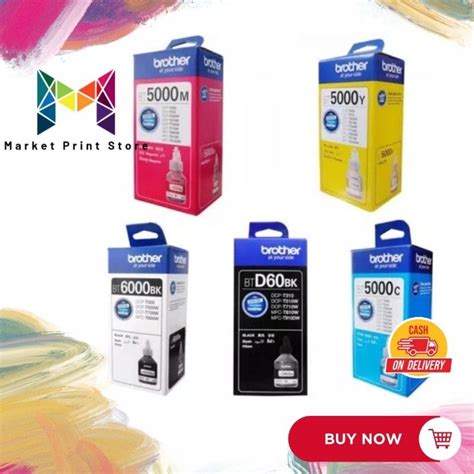 Jual Tinta Brother Per Botol BT BK BTD BK BT Original Untuk DCP T DCP T W DCP