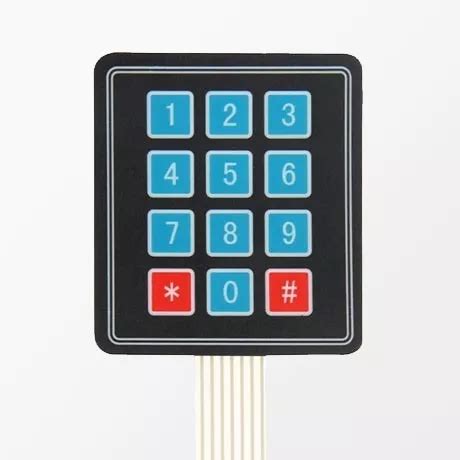 Teclado Membrana Matricial 4x3 Keypad Arduino Autoadhesivo En Venta En