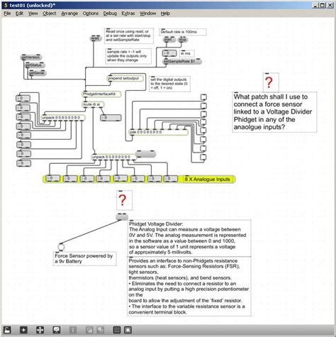 help with maxmsp patch to use with a phidgetinterfacekit 8 8 8 maxmsp