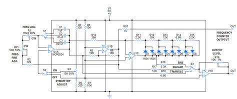 Simple Function Generator Circuit Diagram Circuit Lm324 Lear