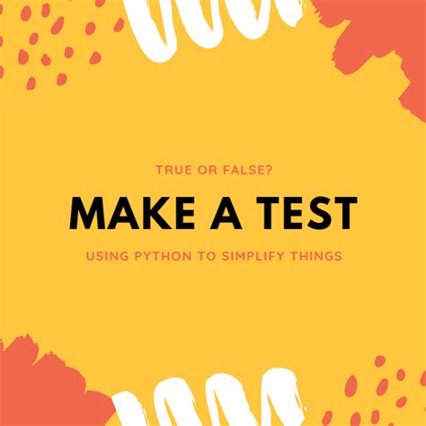 Create A True False Test With Random Order Of Sentences With Python Python Programming