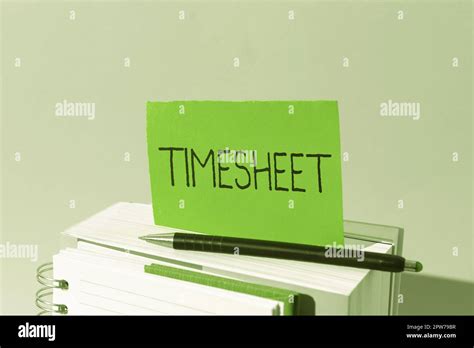 Sign Displaying Timesheet Business Idea Graphical Representation Of Period Time On Which Events