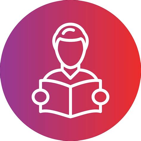 Premium Vector Reading Icon Style